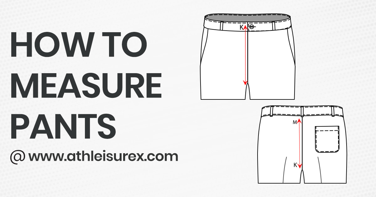 Custom Pants Bottoms Size Chart Measurement